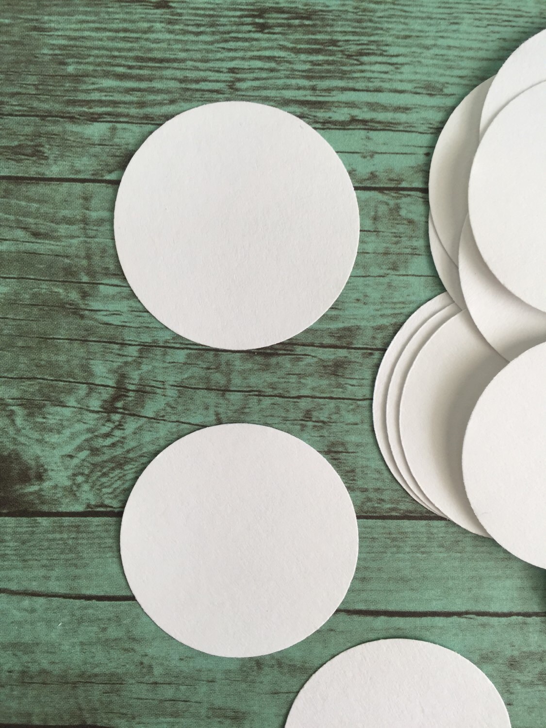 Circle Die Cut - White Paper - 1-1/2" Round - Pack of 50 ...