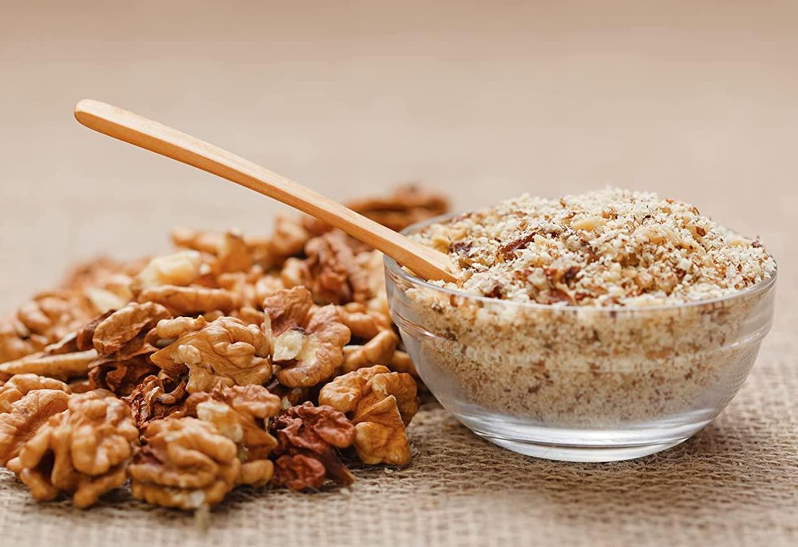 GROUND WALNUTS Meal (100% Freush All-natural, Fine, Fluffy, Home-made ...