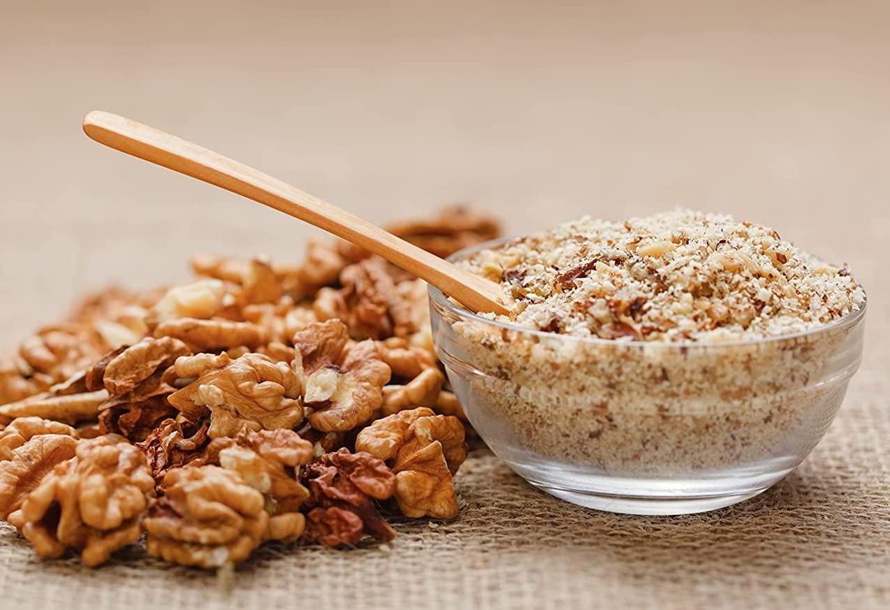 GROUND WALNUTS Meal (100% Freush All-natural, Fine, Fluffy, Home-made ...