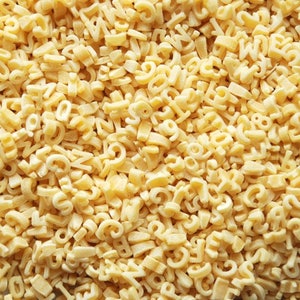 Alphabet ABC Soup Noodles All-natural Pasta (hungarian ABC Száraztészta ...