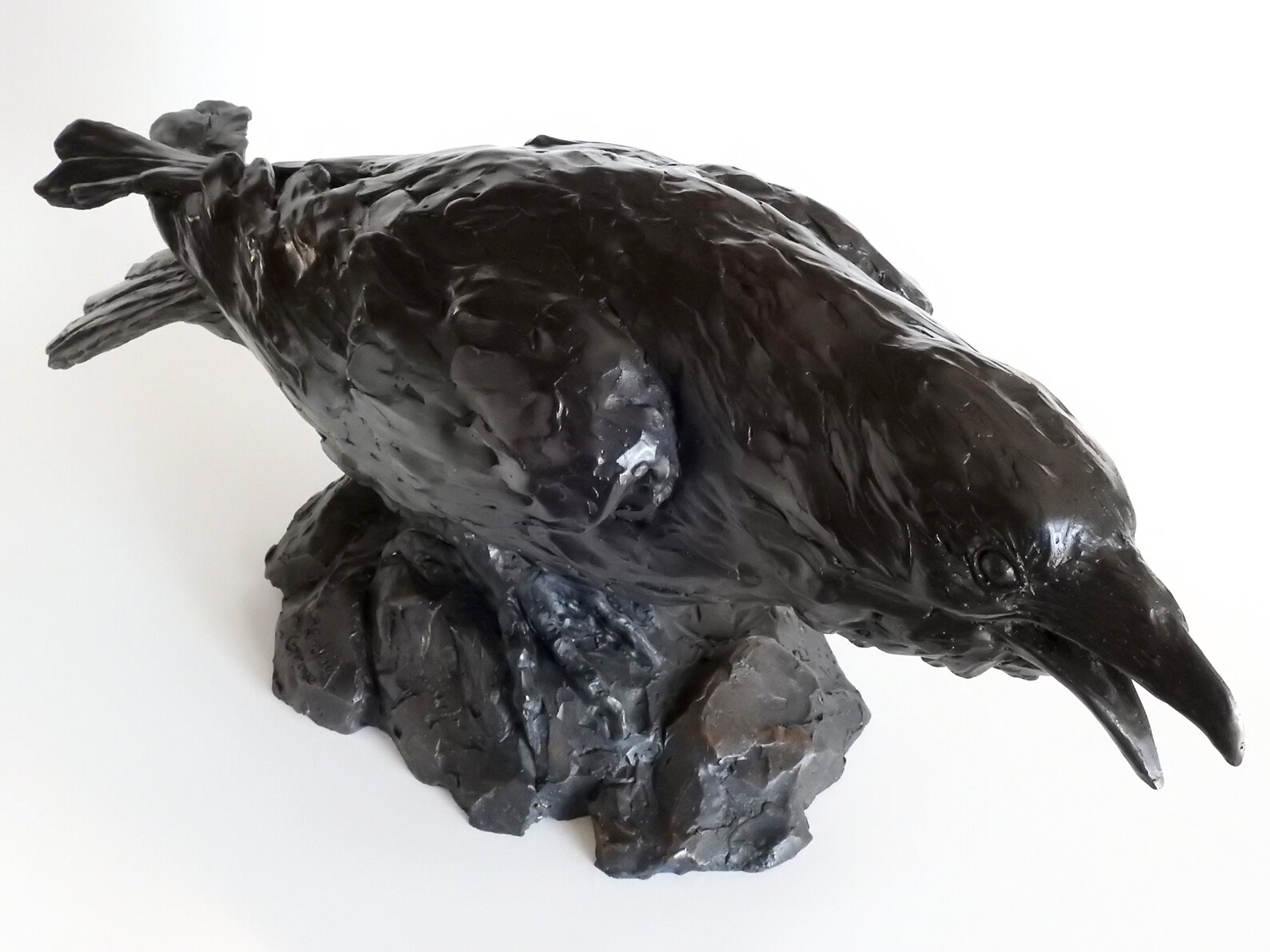 Raven's Voice Original Art Hand Cast Bronze Raven - Etsy