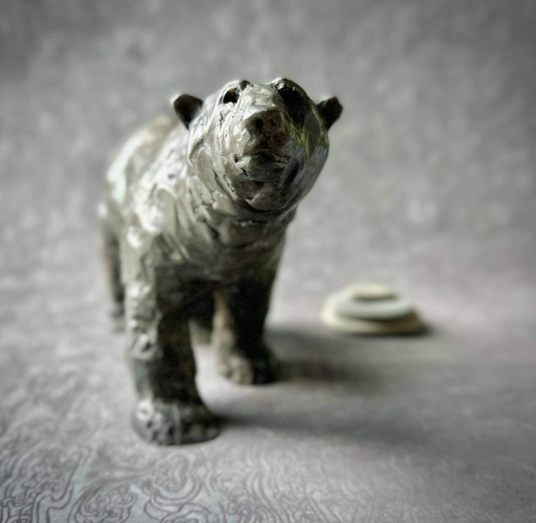 Ice Bear, Hand-cast Bronze Polar Bear Sculpture: Original Art by ...