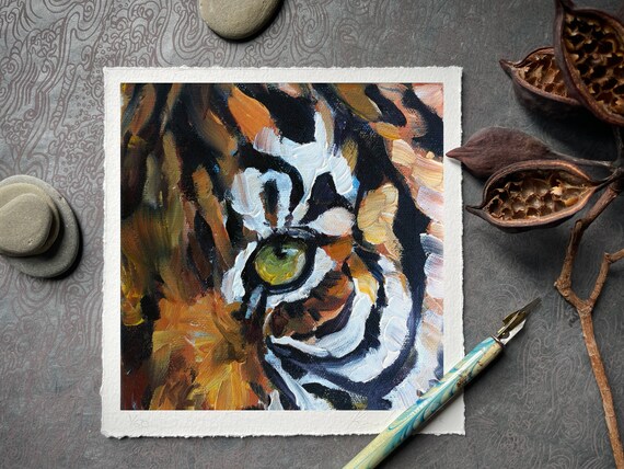SMALL TIGER PRINT Tiger Eye Signed Limited Edition With - Etsy