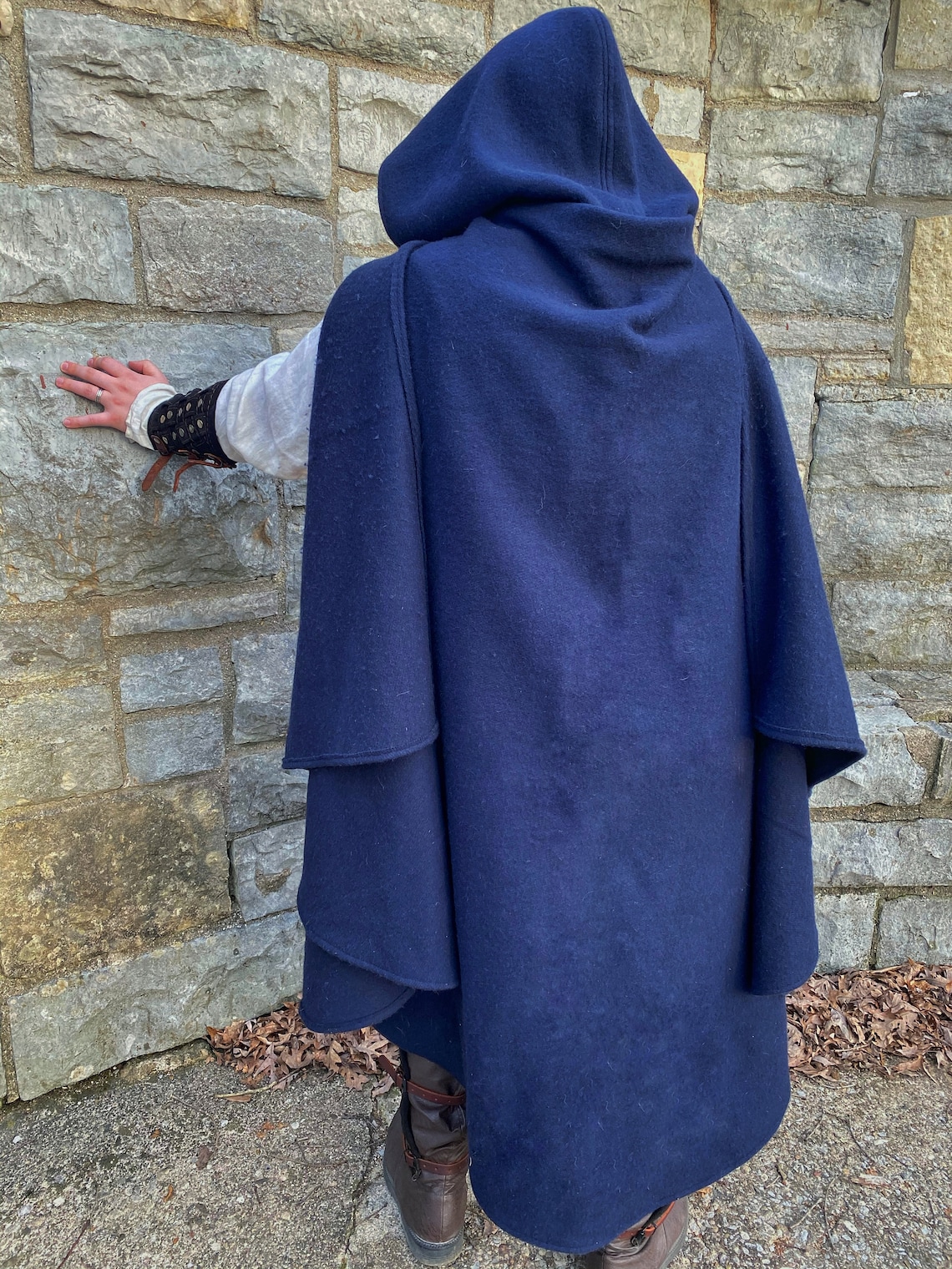 Wool Cloak Travelers Cut Midnight Blue - Etsy Hong Kong