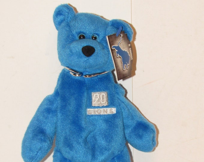 Barry Sanders Limited Treasures NFL Bear - Etsy