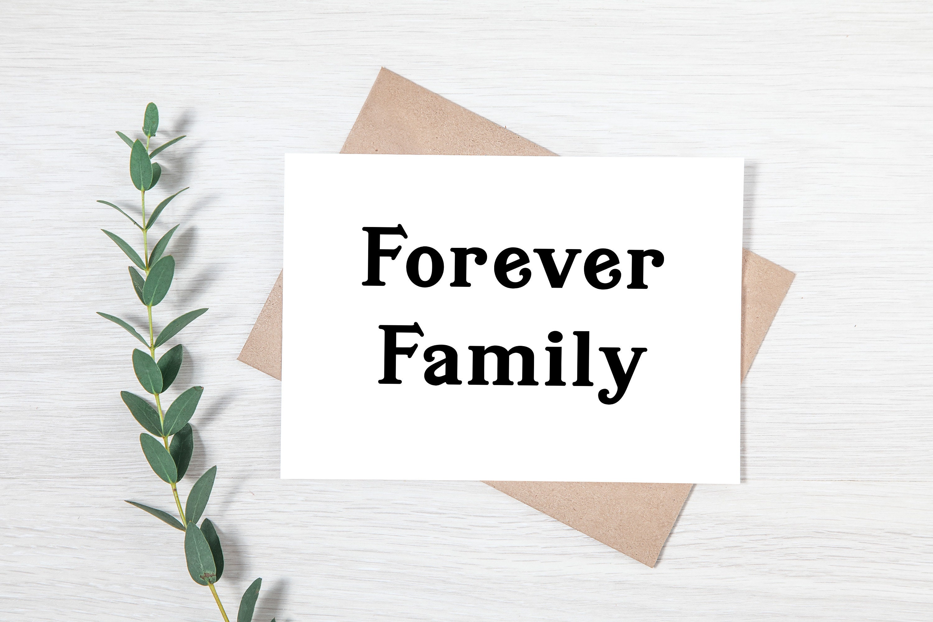 Forever Family Printable Family Wall Art, Adoption Quotes, Digital ...