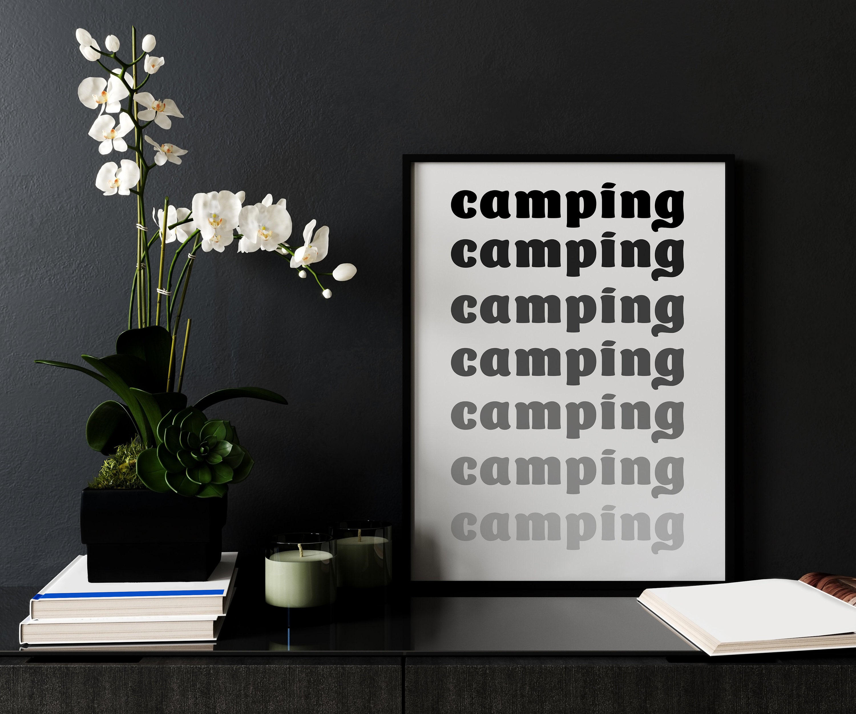 Camping Poster Printable Art Nature Wall Art Quotes - Etsy
