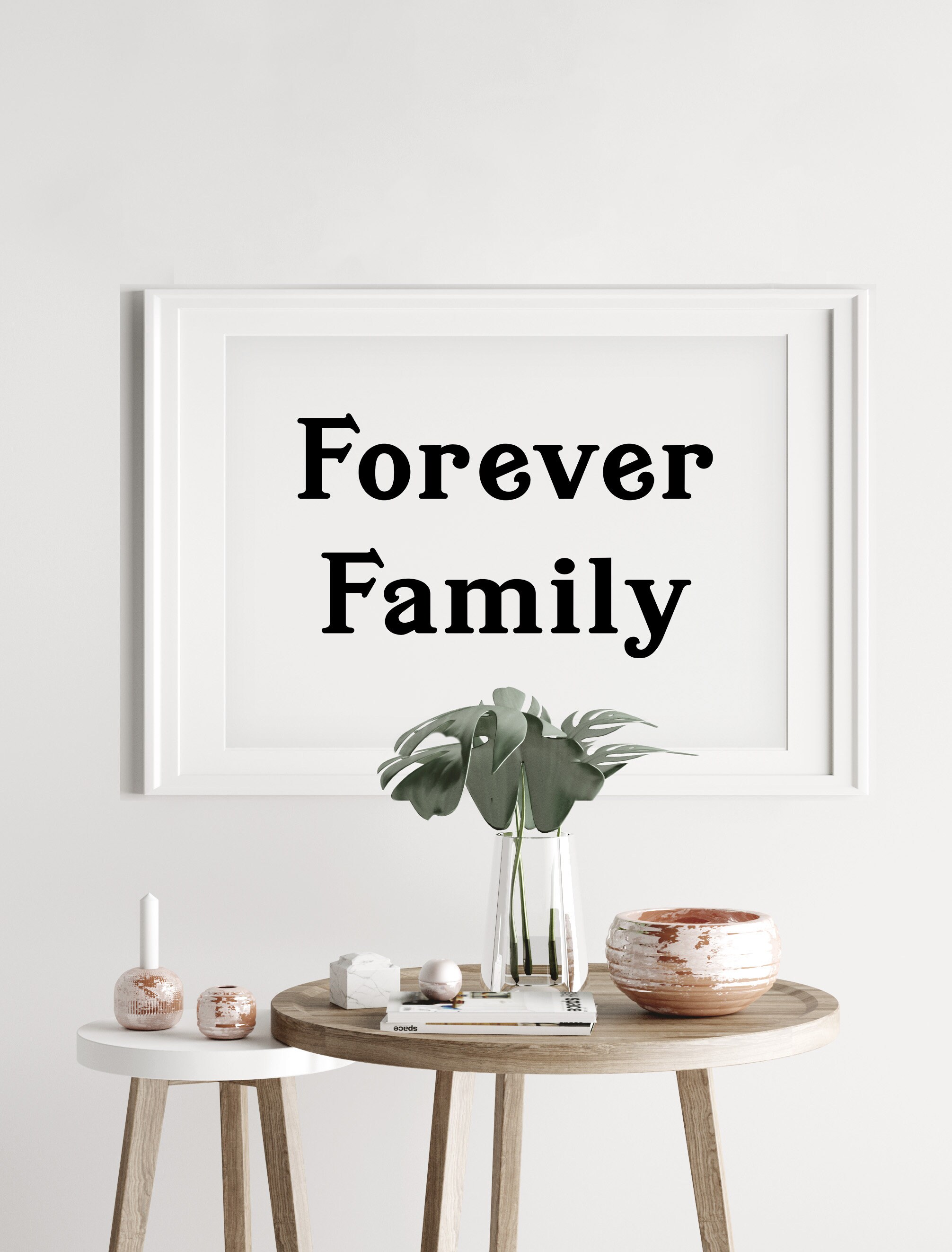 Forever Family Printable Family Wall Art, Adoption Quotes, Digital ...