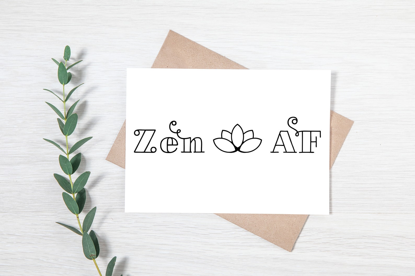 Zen AF Printable Art, Inspiration and Meditation Yoga Wall Art, Digital ...