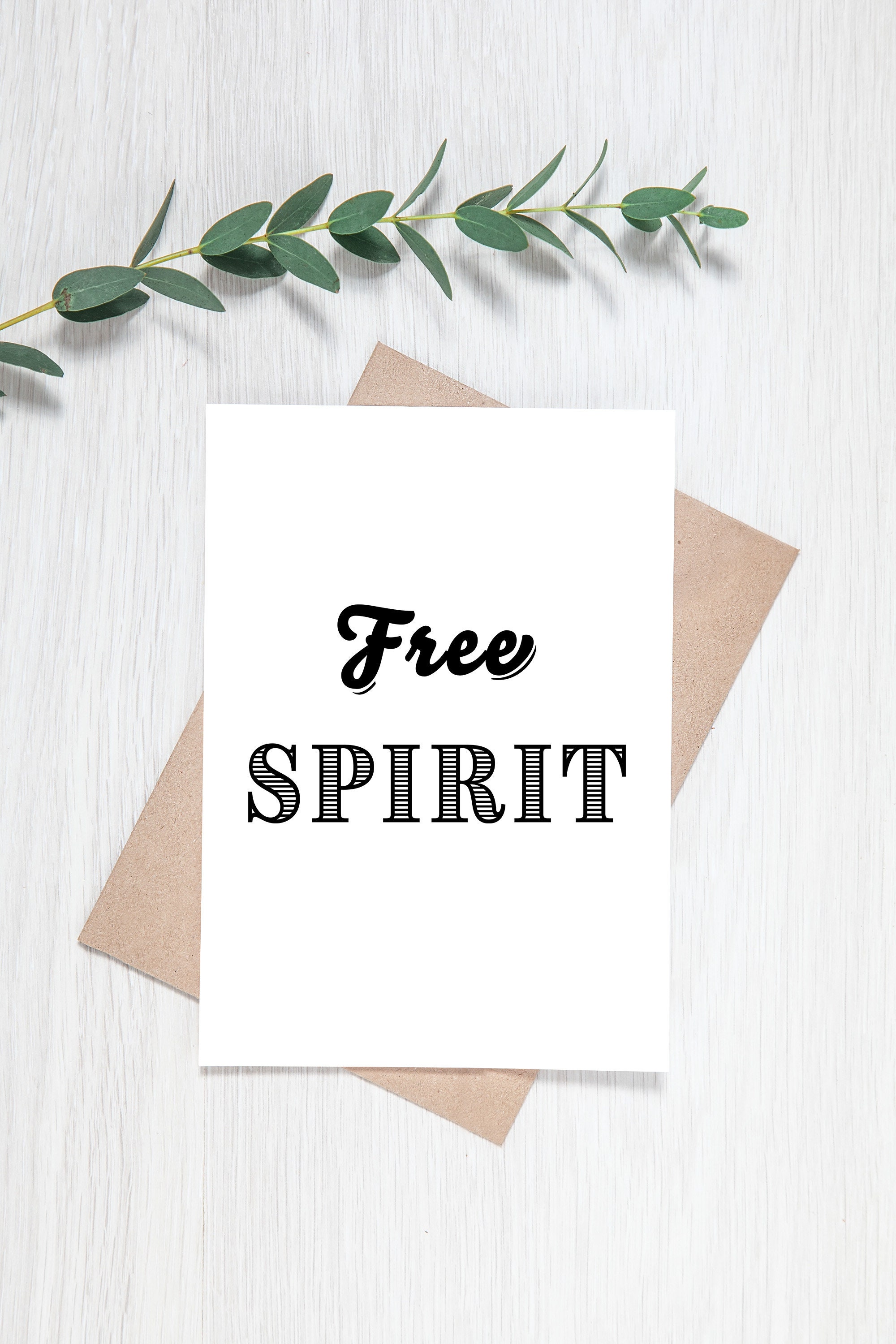 Free Spirit Printable Wall Art, Boho Yoga Saying, Digital INSTANT ...