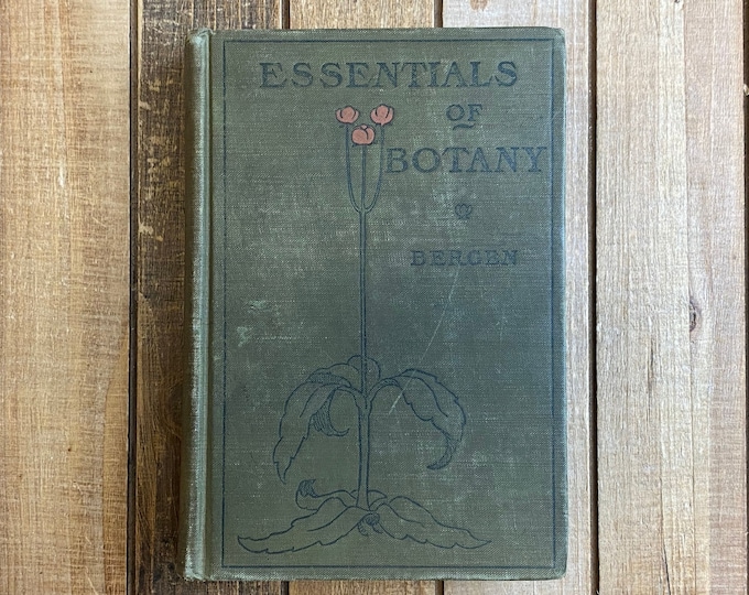 Vintage Botany Book Plant Lady Home Decor Wild Flowers Botanical Prints ...