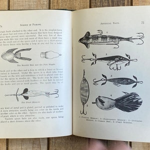 Vintage Fishing Book Outdoors Decorative Book Science of Fishing ...