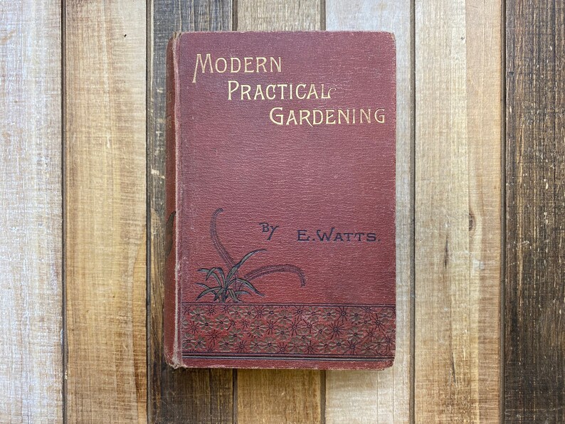 Vintage Garden Book Gardener Gift Plant Book Vegetable Garden Antique ...
