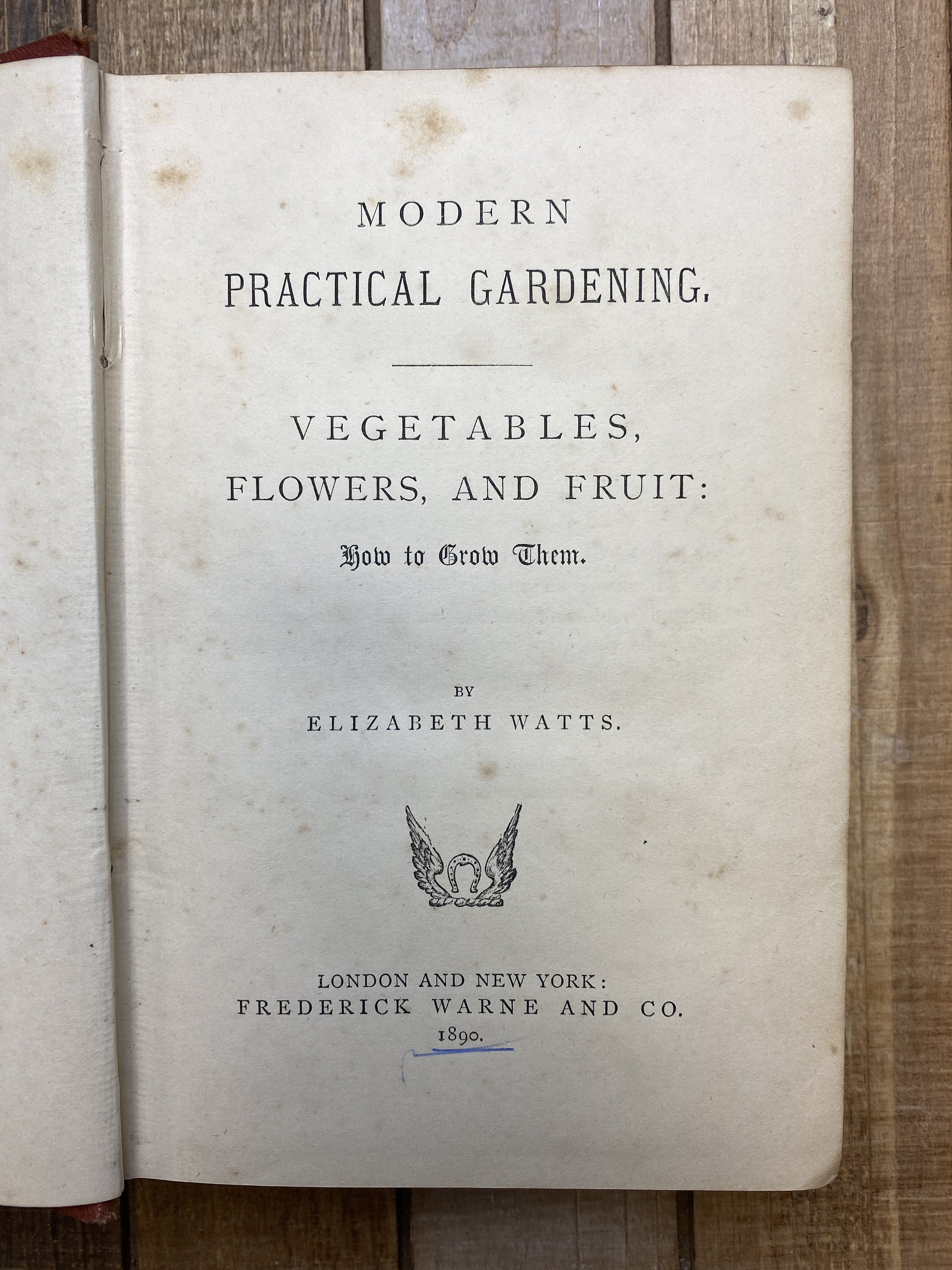 Vintage Garden Book Gardener Gift Plant Book Vegetable Garden Antique ...