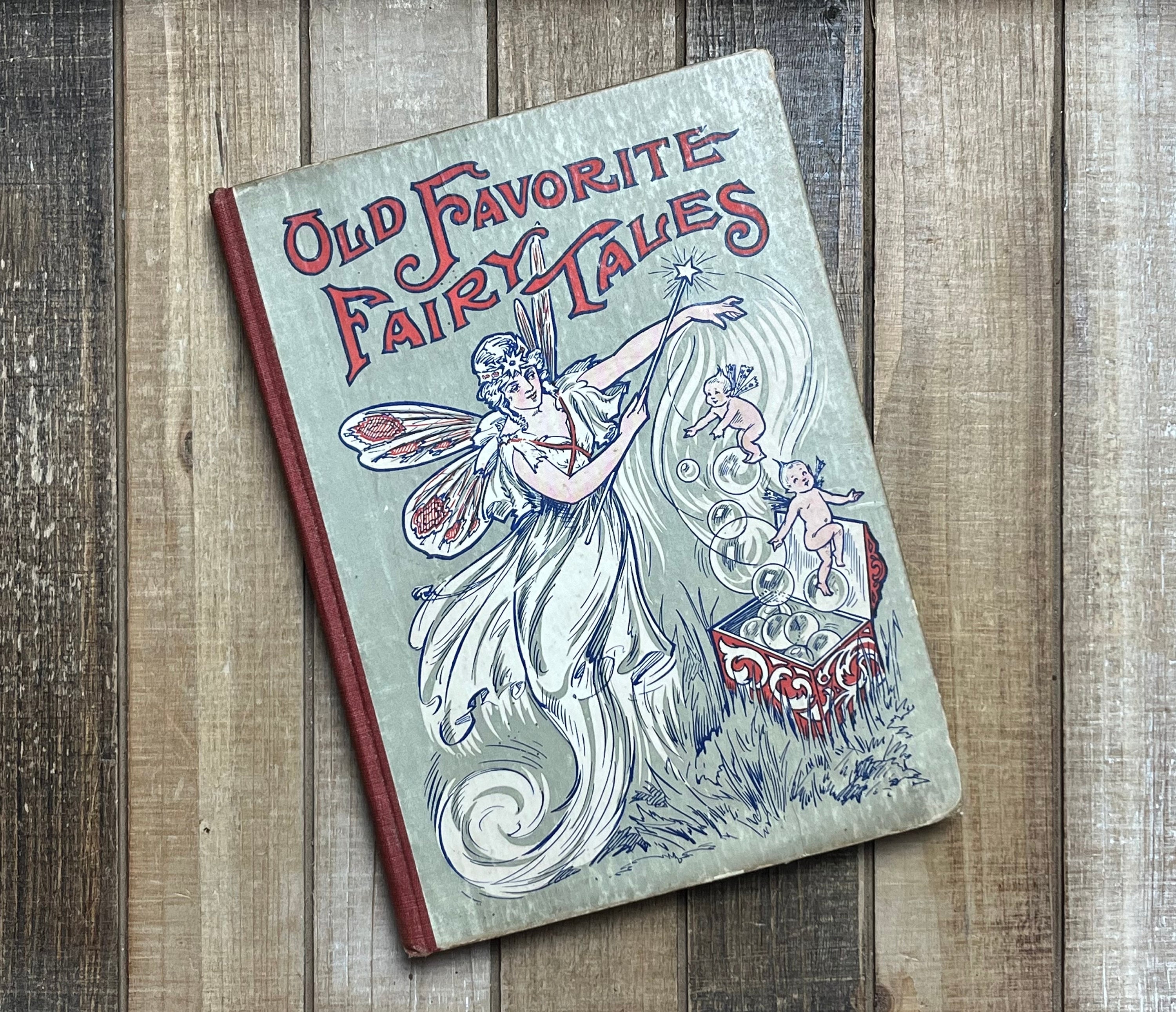 Vintage Fairy Tales Book Once Upon A Time Enchanted Fairy Tale Book ...