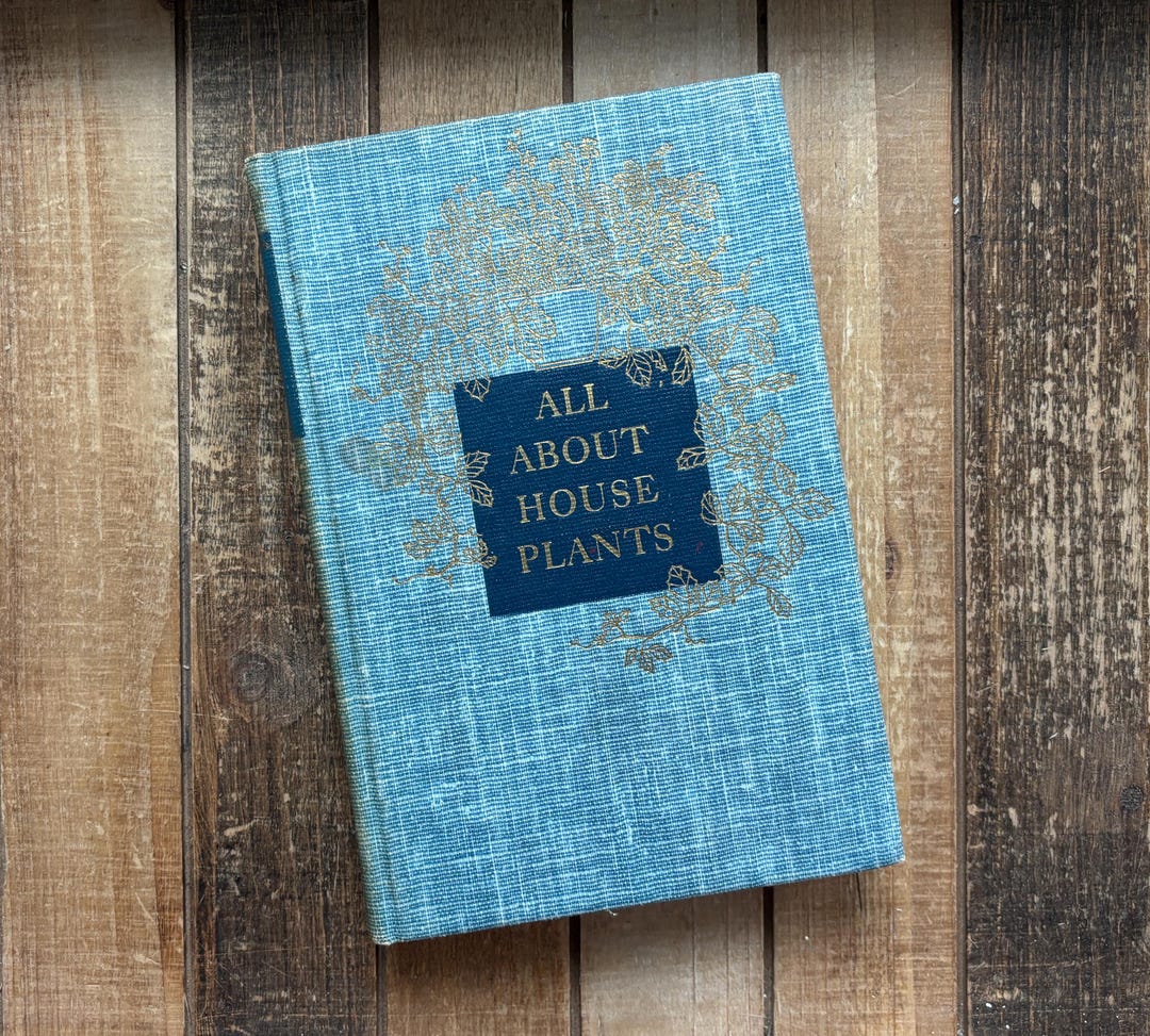 Vintage House Plant Book Gift for Plant Lady Home Decor Indoor ...