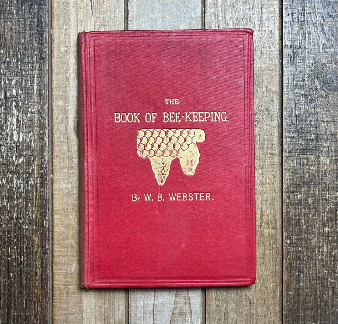 Vintage Beekeeping Book Farmhouse Decor Honey Comb Bee Keeper Gift ...