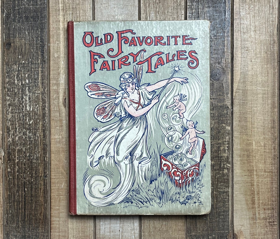 Vintage Fairy Tales Book Once Upon A Time Enchanted Fairy Tale Book ...
