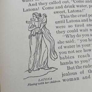 Vintage Mythology Book Greek Gods Goddesses Venus Jupiter Legends Fairy ...