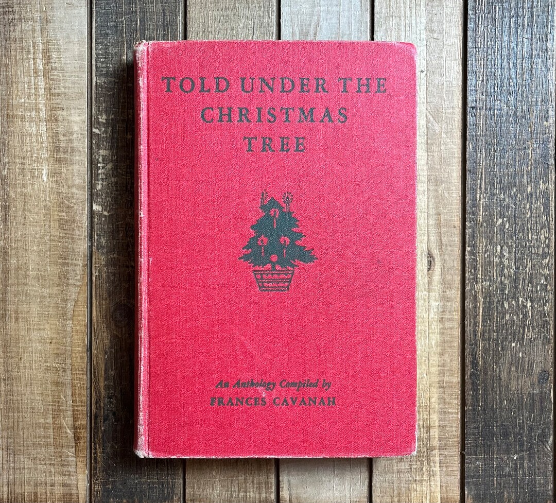 Vintage Christmas Book Farmhouse Christmas Holiday Decor Retro - Etsy
