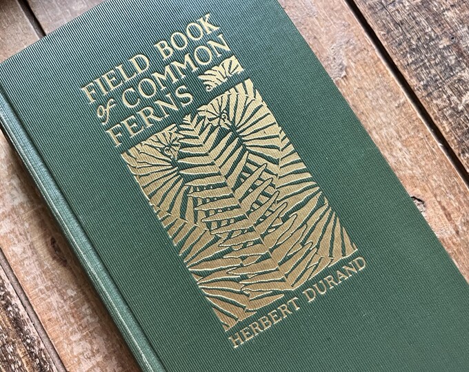 Vintage Fern Flower Book Antique Botany Book Gift for Plant Lady Home ...