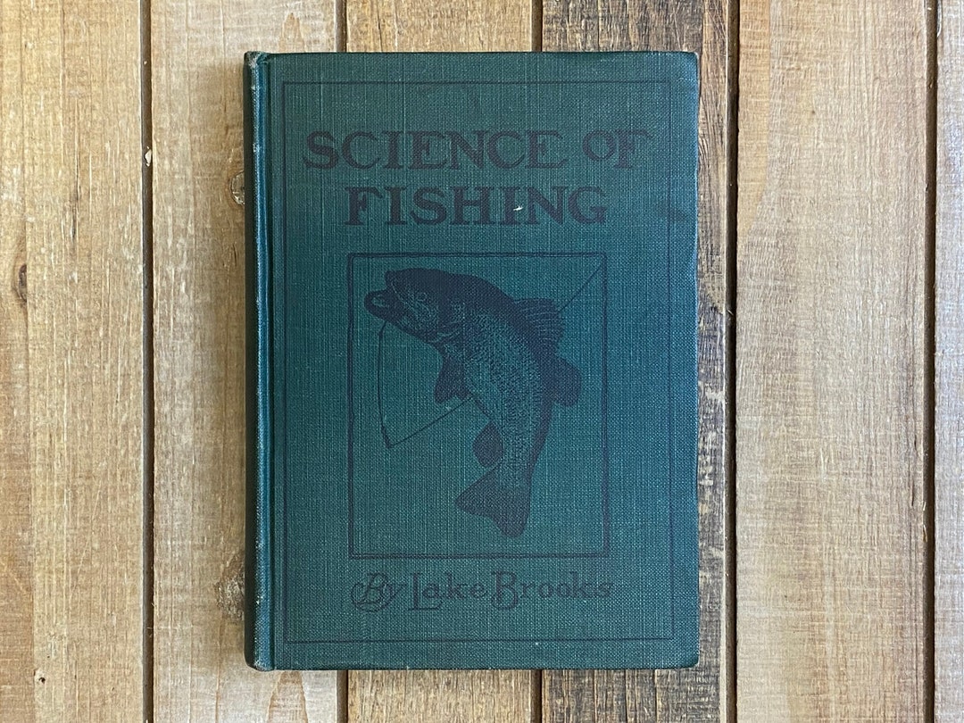 Vintage Fishing Book Outdoors Decorative Book Science of Fishing ...