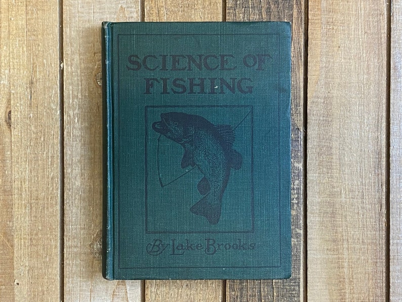 Vintage Fishing Book Outdoors Decorative Book Science of Fishing ...