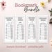 Coloring Bookmarks Printable Bundle PDF Set 20 Book Stack Reading ...