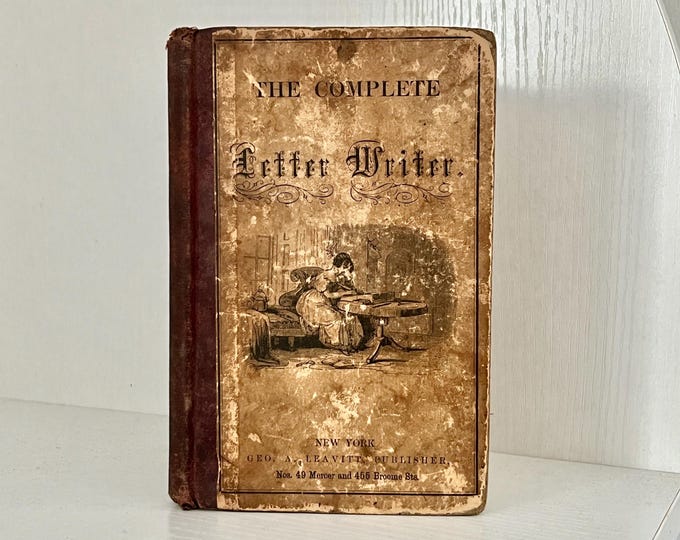1800s Letter Writing Book Vintage Etiquette Love Courtship Valentine’s ...