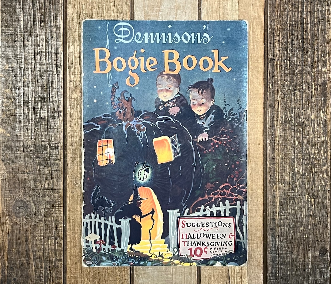 Vintage Halloween Dennisons Bogie Book Witch JOL Black Cat - Etsy