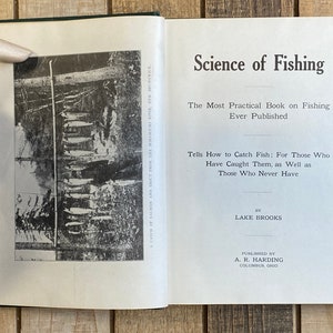 Vintage Fishing Book Outdoors Decorative Book Science of Fishing ...