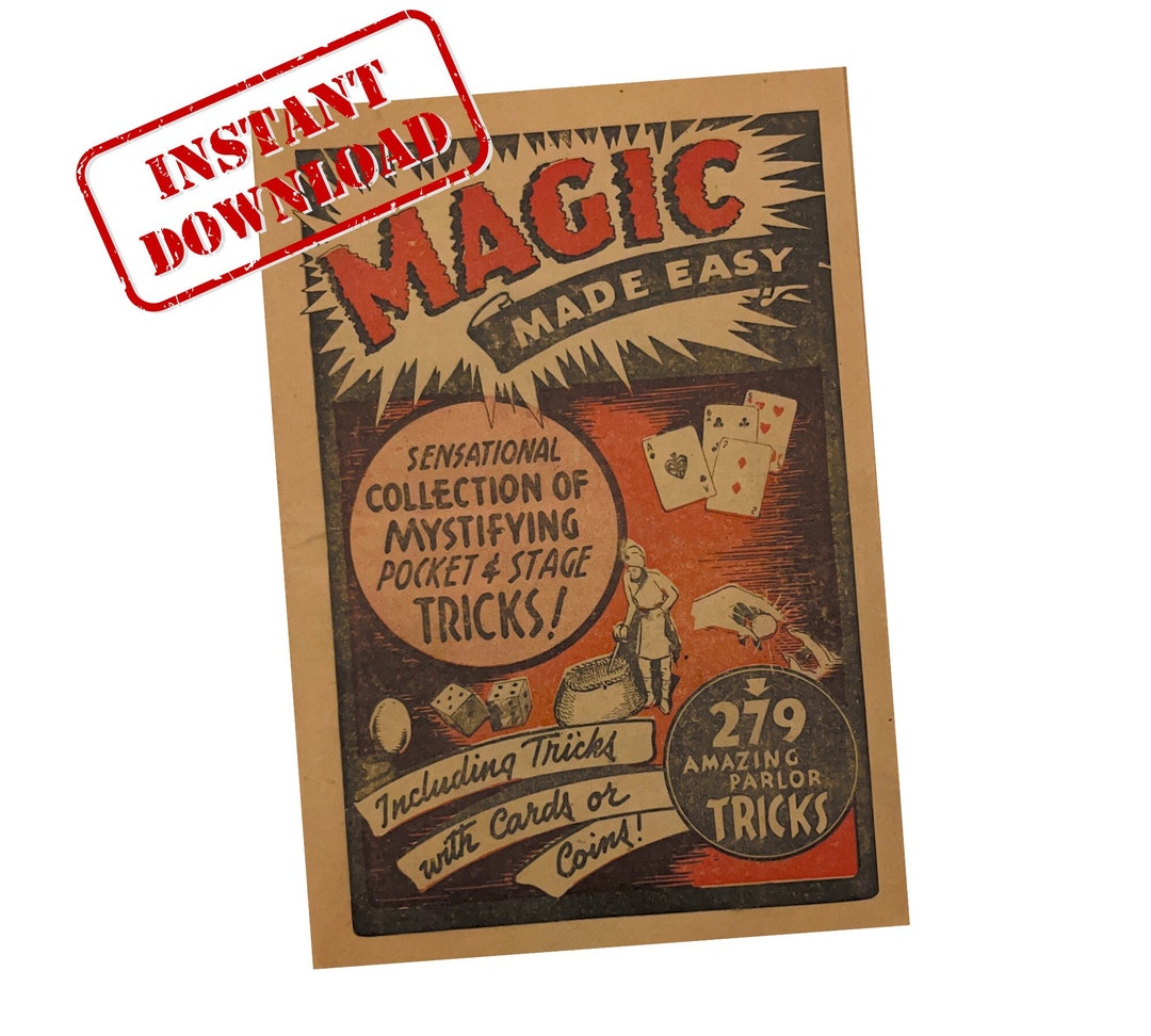 Magic Made Easy (1930s) Magician Easy Card Tricks Wizard Illusion Poker ...