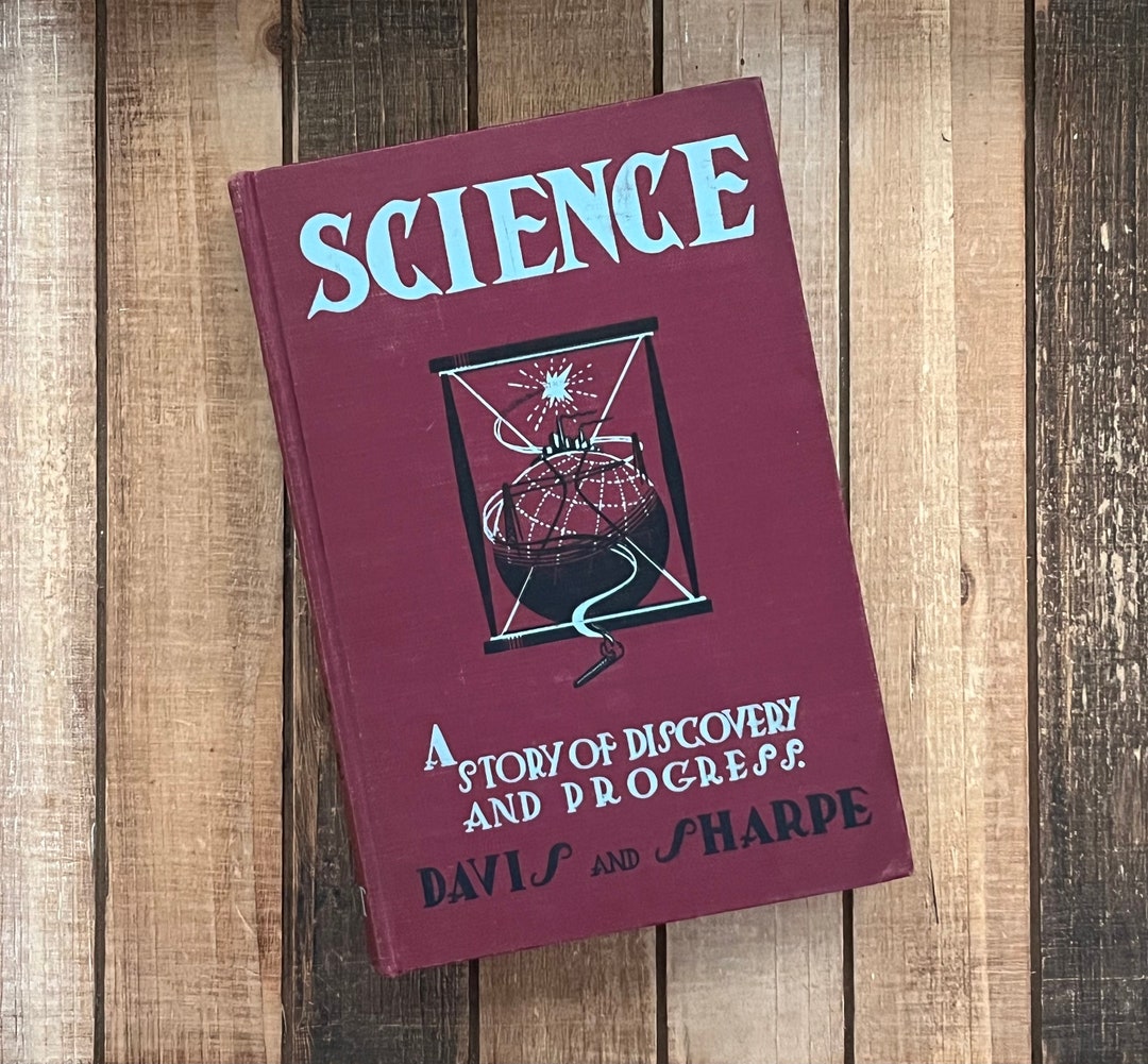 Mid Century Science Book Physics Teacher Gift Atomic Age Steampunk ...