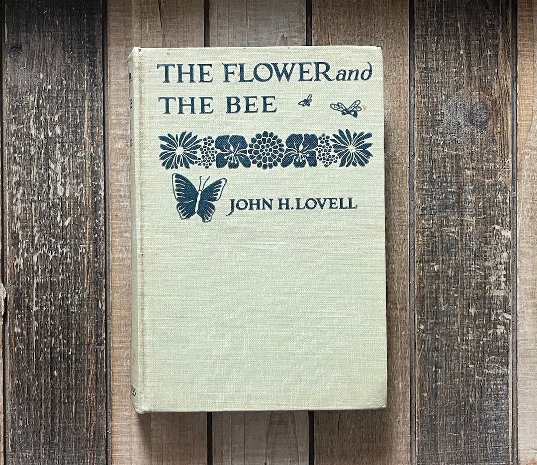 Vintage Bee Keeping Book Wild Flowers Beekeeper Honey Bee Lover Gift ...