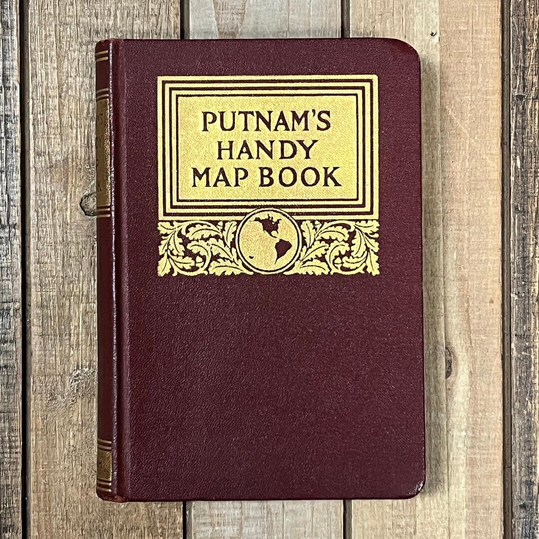 Vintage World Atlas Map Book: 1920s Travel Ephemera - Etsy