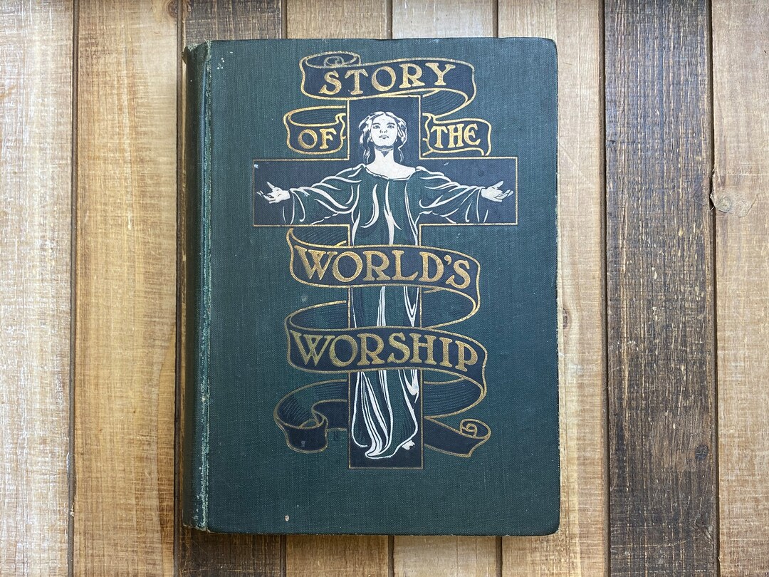 Vintage Religious Book Bible Study Story of the Worlds Worship Jesus ...