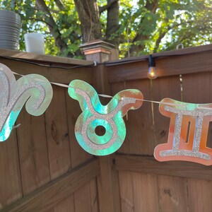 Zodiac Signs Banner Zodiac Season Party Decoration Group Birthday Party ...