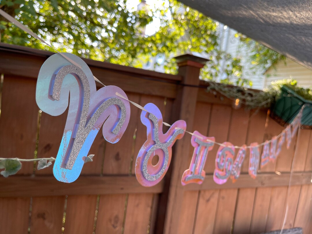 Zodiac Signs Banner Zodiac Season Party Decoration Group Birthday Party ...