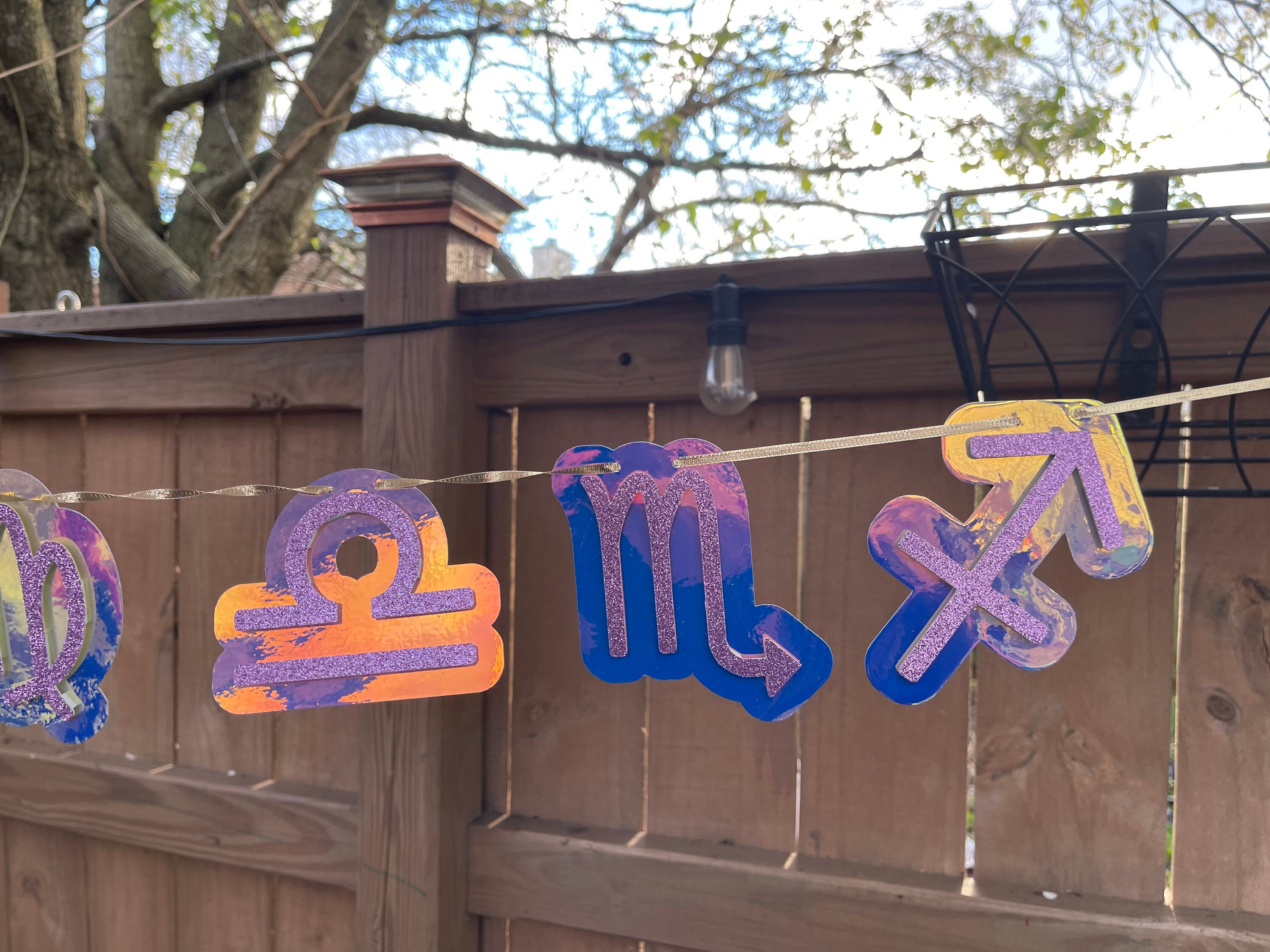 Zodiac Signs Banner Zodiac Season Party Decoration Group Birthday Party ...