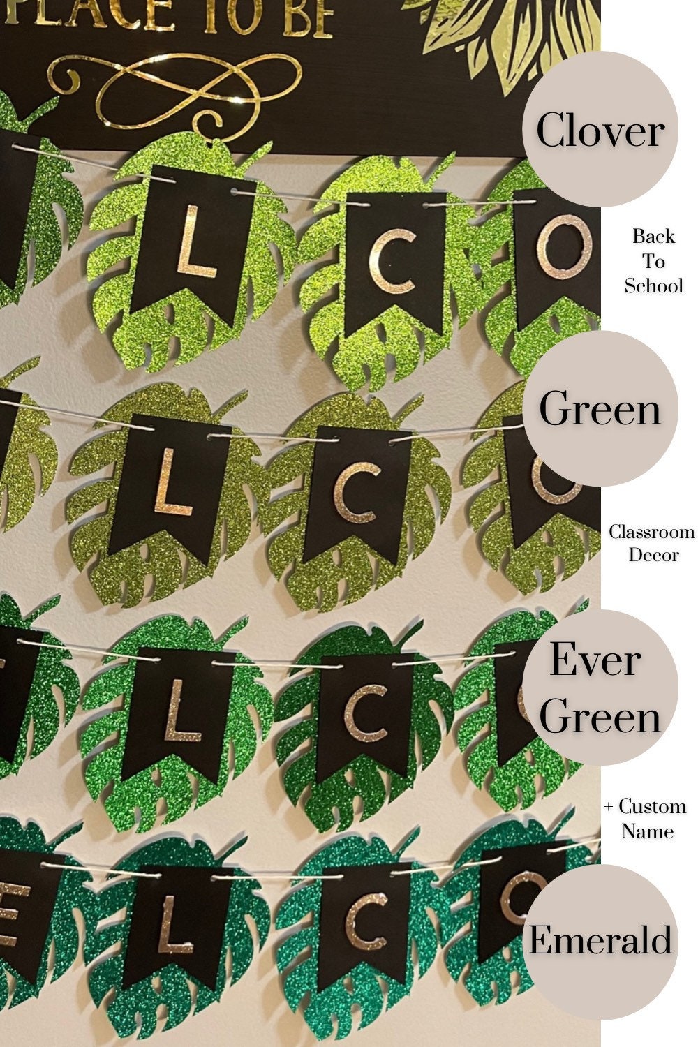 Back to School Decor, Welcome Back Banner, Classroom Decor, Safari ...