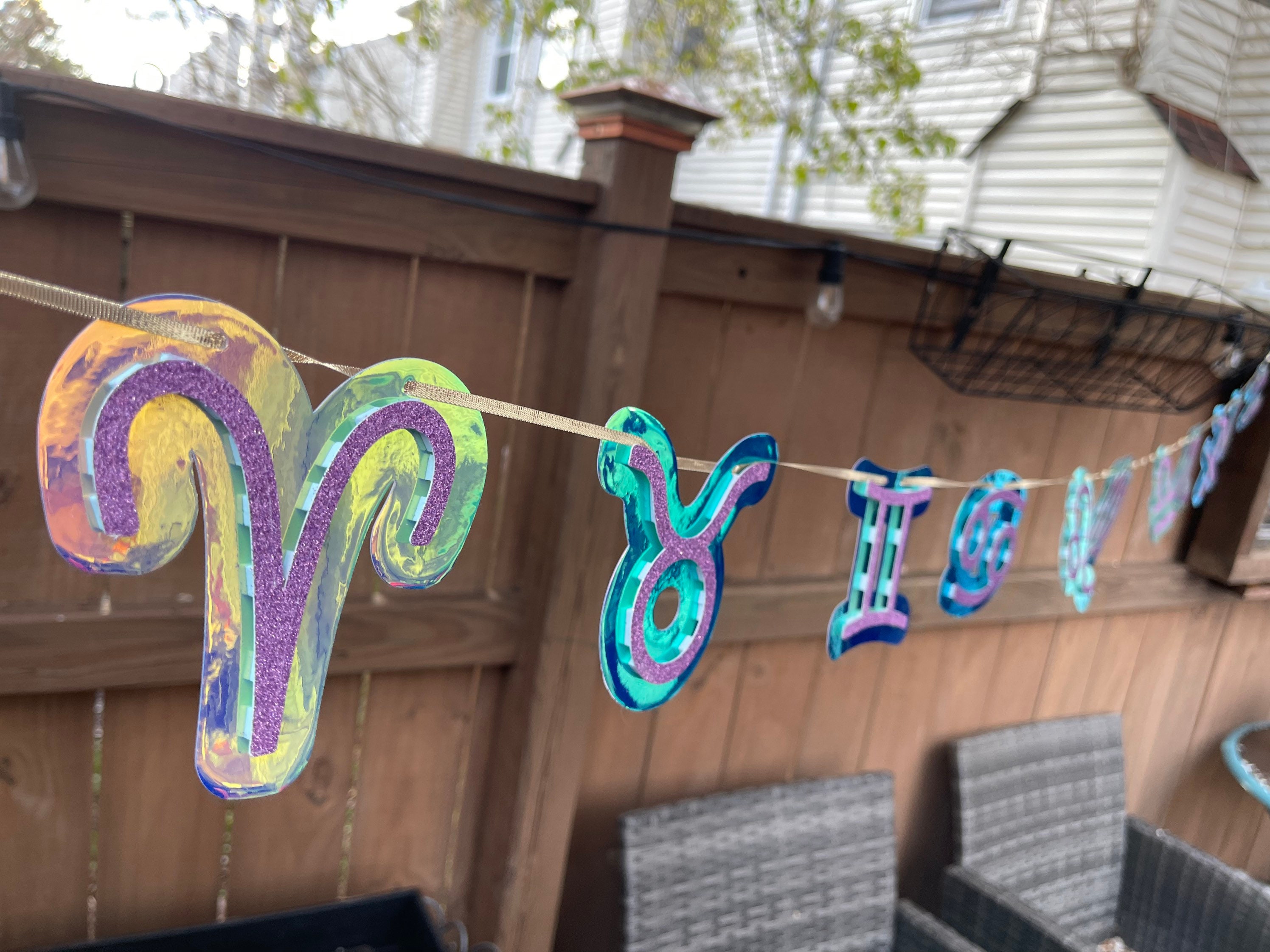 Zodiac Signs Banner Zodiac Season Party Decoration Group Birthday Party ...