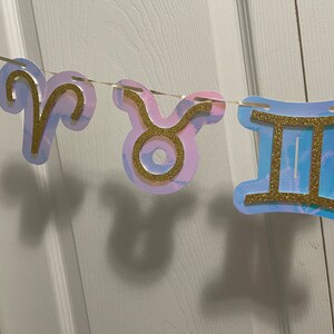 Zodiac Signs Banner Zodiac Season Party Decoration Group Birthday Party ...