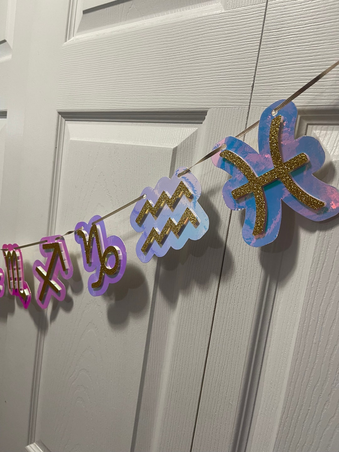 Zodiac Signs Banner Zodiac Season Party Decoration Group Birthday Party ...