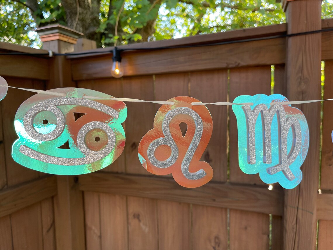 Zodiac Signs Banner Zodiac Season Party Decoration Group - Etsy