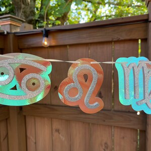 Zodiac Signs Banner Zodiac Season Party Decoration Group Birthday Party ...