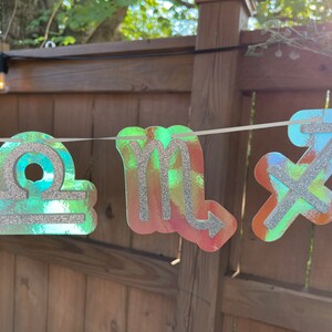 Zodiac Signs Banner Zodiac Season Party Decoration Group Birthday Party ...