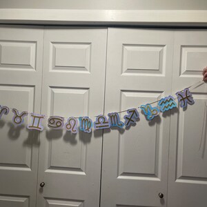 Zodiac Signs Banner Zodiac Season Party Decoration Group Birthday Party ...