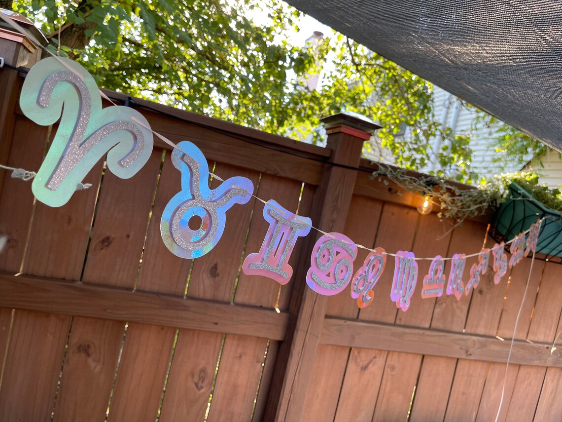 Zodiac Signs Banner Zodiac Season Party Decoration Group - Etsy