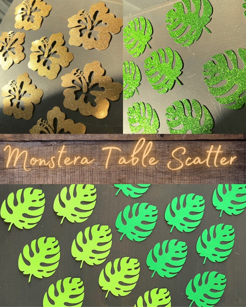 Monstera Leaf Birthday Banner, Photo Banner, High Chair Number Banner ...