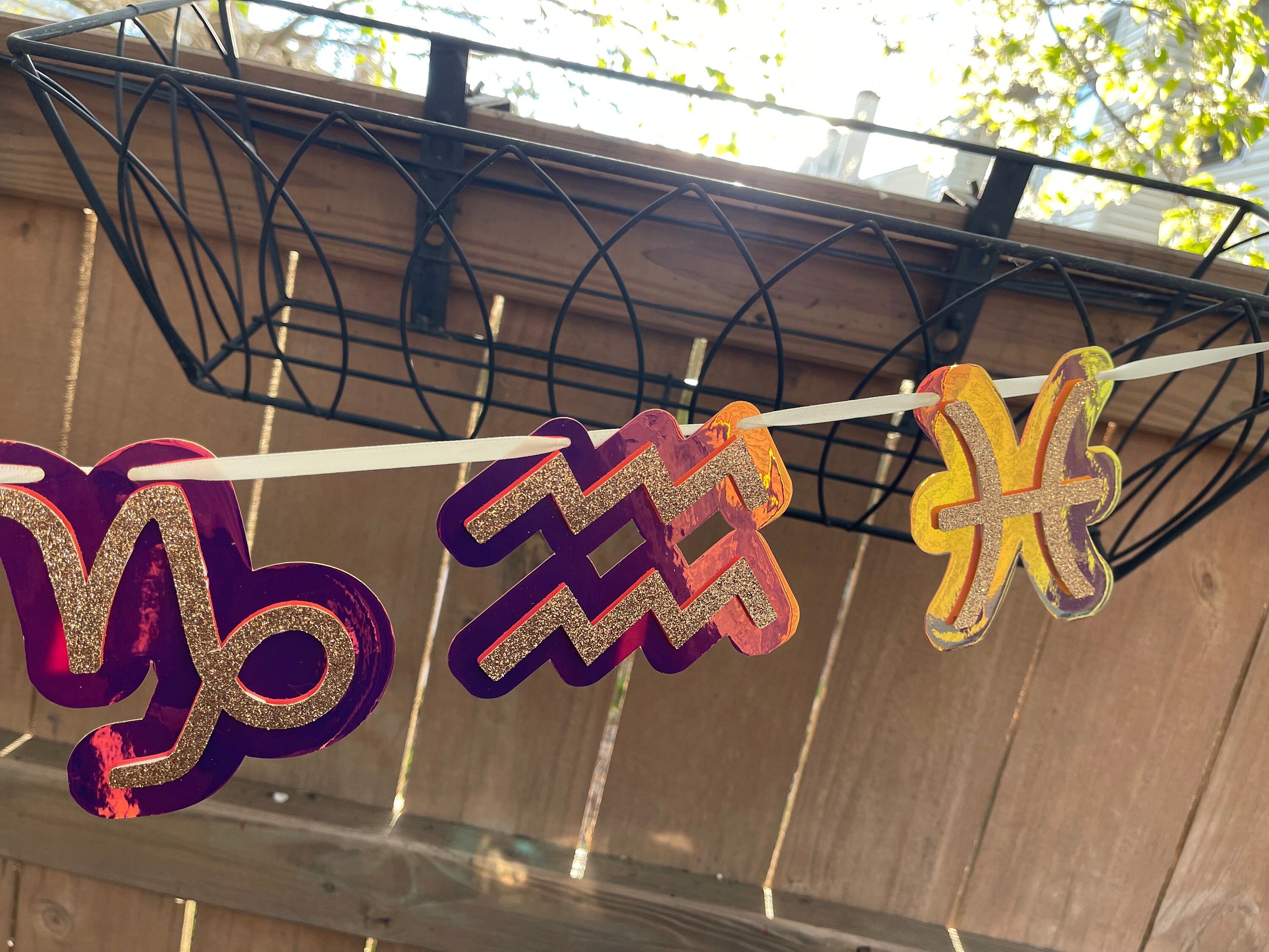 Zodiac Signs Banner Zodiac Season Party Decoration Group Birthday Party ...